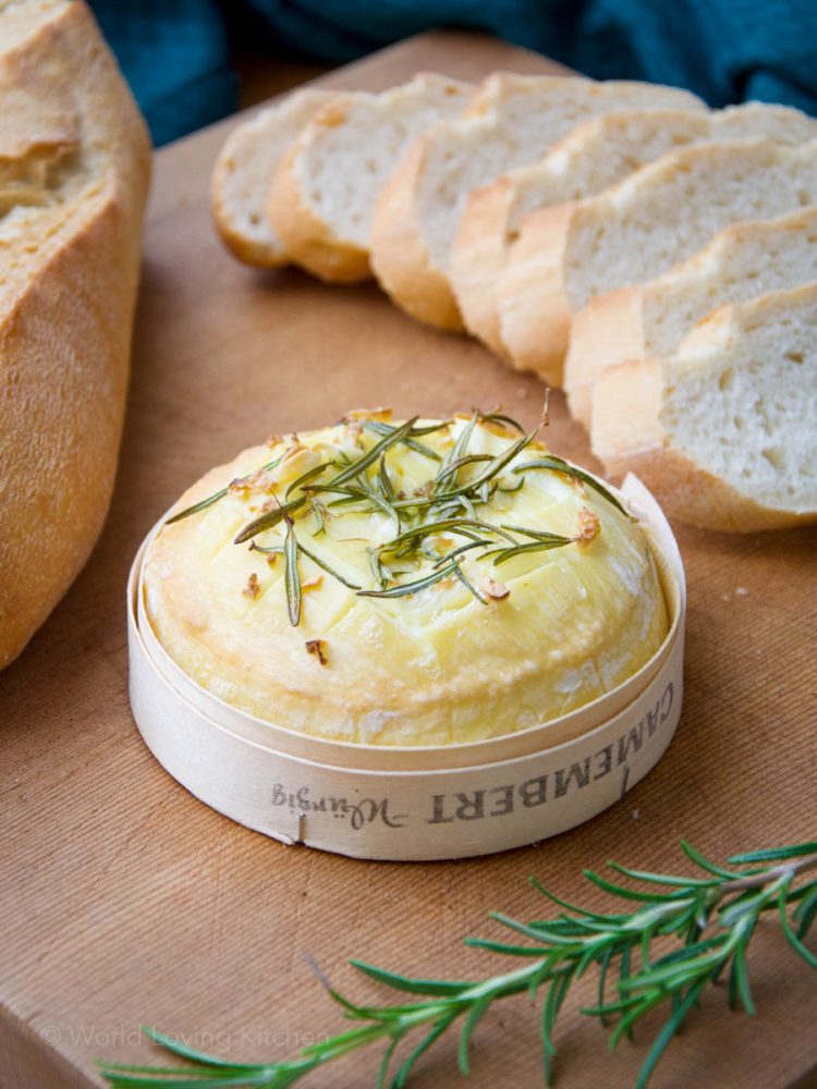 Baked Camembert with Rosemary & Garlic – World Loving Kitchen