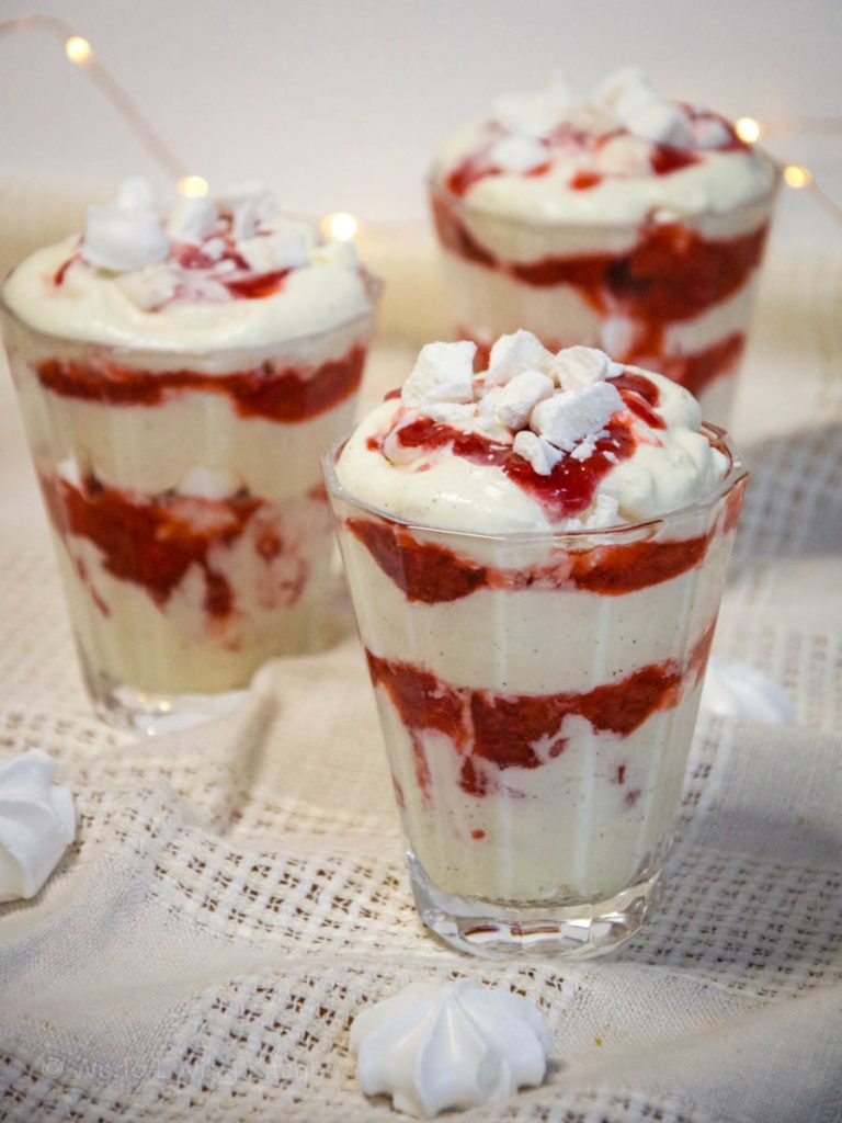 Eton Mess | Classic British Dessert with Whipped Cream, Strawberry ...