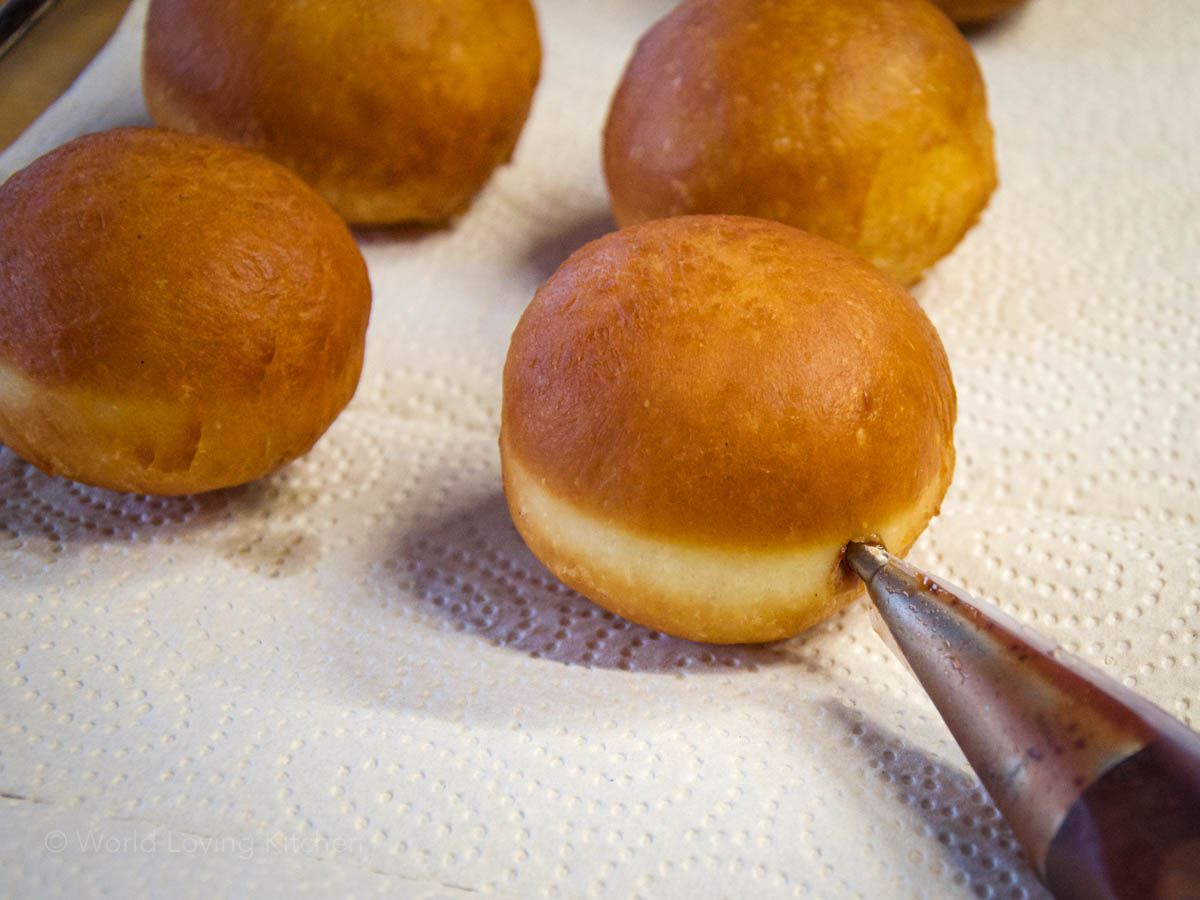 German Donuts filled with Strawberry Jam | ‘Berliner’ – World Loving Kitchen