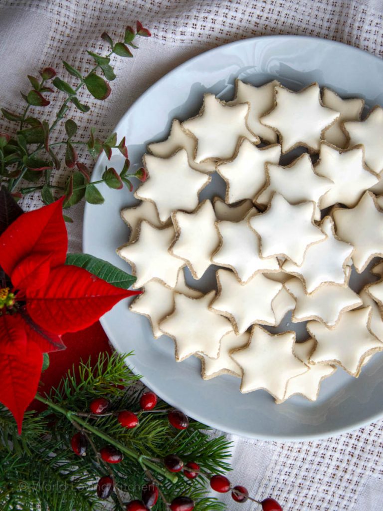 German Cinnamon Star Cookies | Zimtsterne – World Loving Kitchen