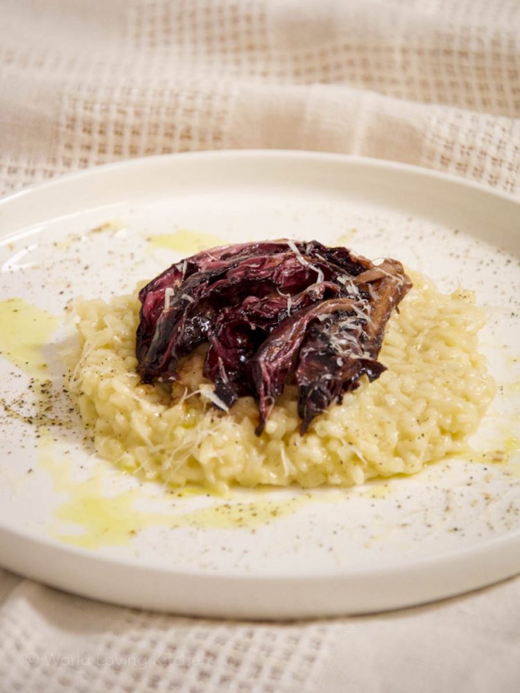 White Wine Risotto with Balsamic-Glazed Radicchio – World Loving Kitchen