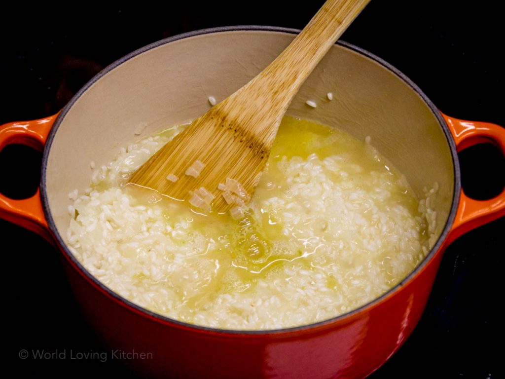 White Wine Risotto with Balsamic-Glazed Radicchio – World Loving Kitchen