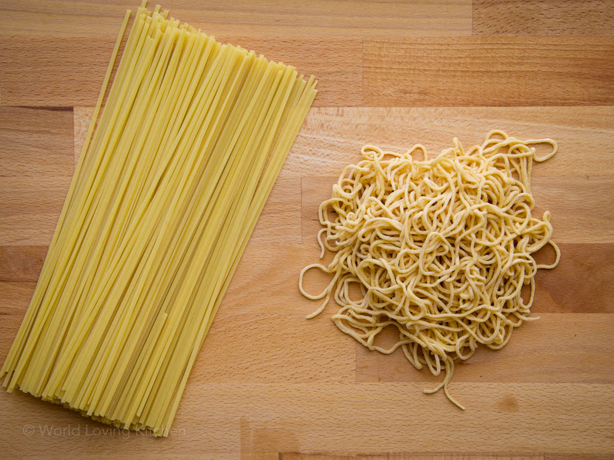 Spaghetti alla Chitarra con Pallottine | Abruzzese Spaghetti with ...