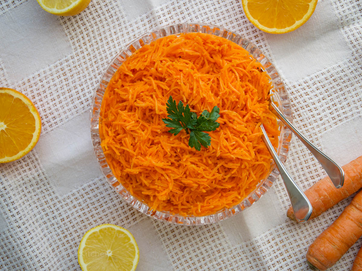 Easy Raw Carrot Salad with Citrus Dressing – World Loving Kitchen