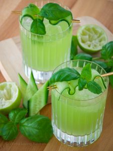 Elderflower Vodka Tonic with Cucumber & Basil – World Loving Kitchen