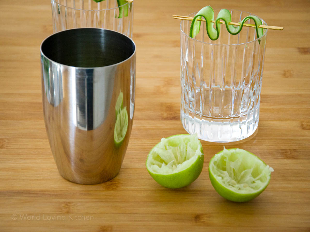 Elderflower Vodka Tonic with Cucumber & Basil – World Loving Kitchen