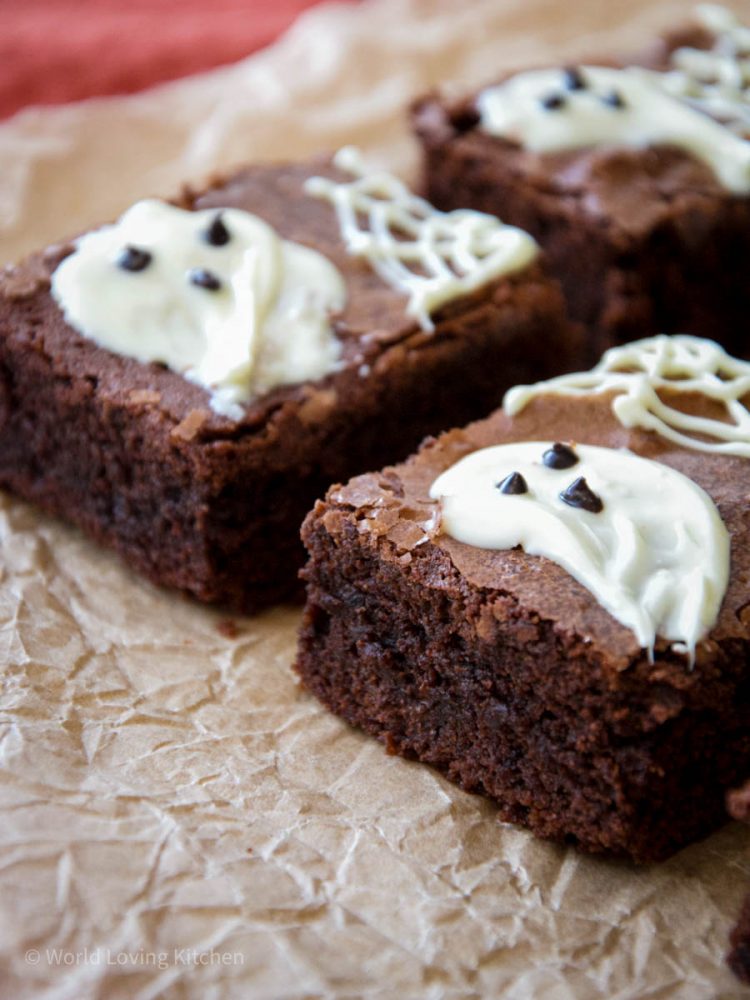 Halloween Brownies | Cute & Spooky Ghost Brownies – World Loving Kitchen