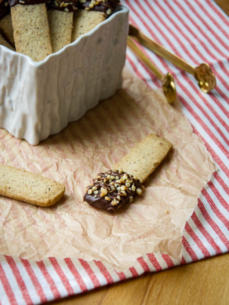 Hazelnut Sticks – Buttery Shortbread Cookies with a Delicious Chocolate ...
