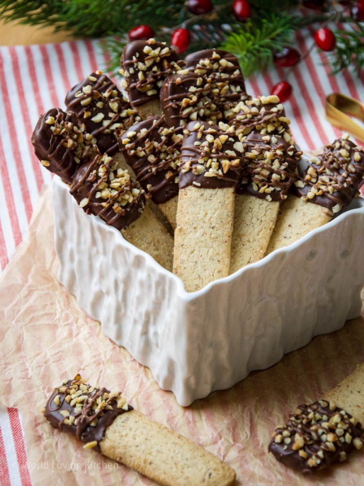Hazelnut Sticks – Buttery Shortbread Cookies with a Delicious Chocolate ...